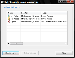 Create custom shell objects on Windows with Shell Object Editor